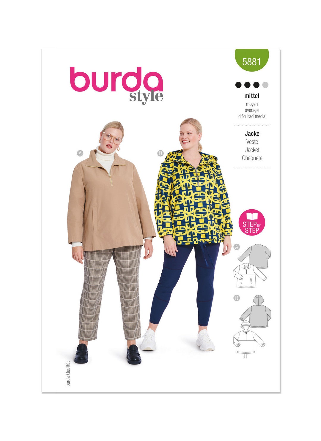 Misses' Jacket Burda Style Sewing Pattern 5881 Uncut, FF - Etsy