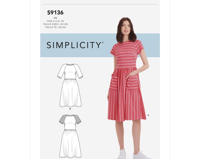 Misses Vintage Dress and Lined Coat Simplicity Sewing Pattern 8731 - Etsy