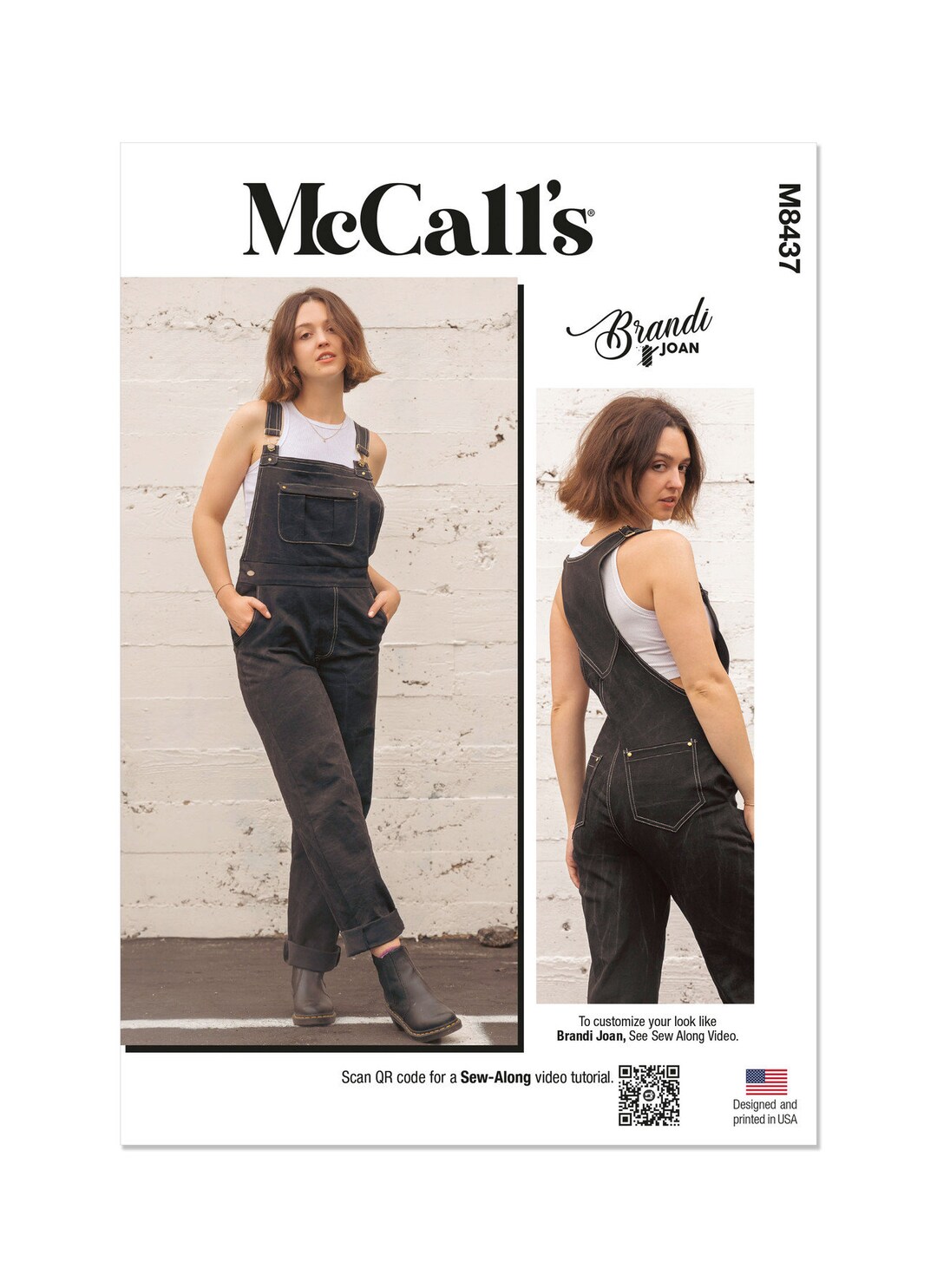 Misses Overalls by Brandi Joan Mccall's Sewing Pattern M8437 Uncut, FF ...