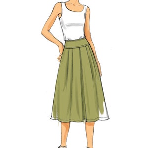 Misses Pleated Skirt in Three Lengths Vogue Sewing Pattern V9090 - Etsy