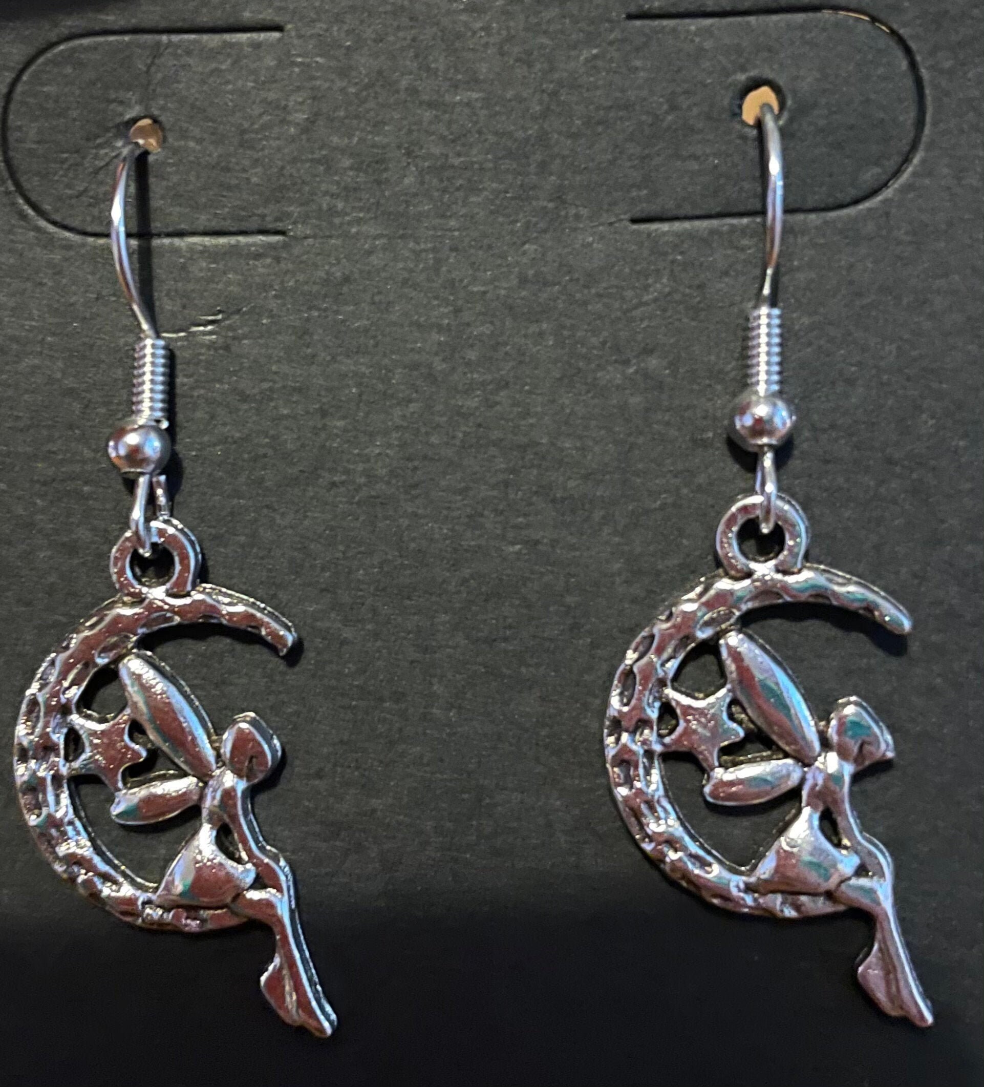 Pendientes de hada en la luna 'Tinkerbell' - Etsy España