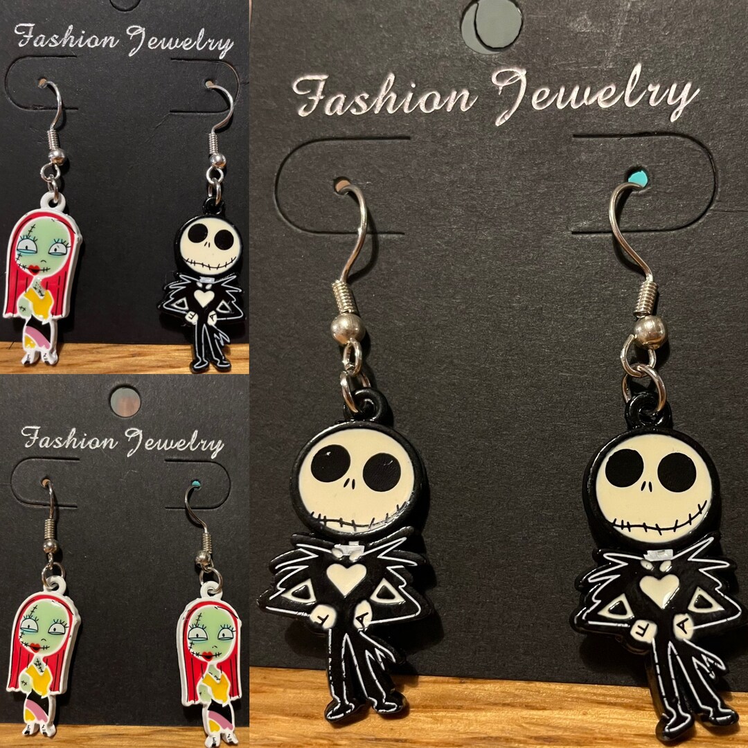 Jack and Sally ‘NBC Inspired’ Earrings - Etsy