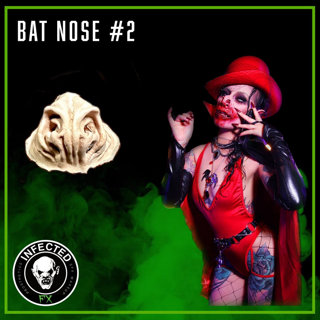 Bat Nose #2 - Foam Latex Prosthetics (UNPAINTED) - Etsy