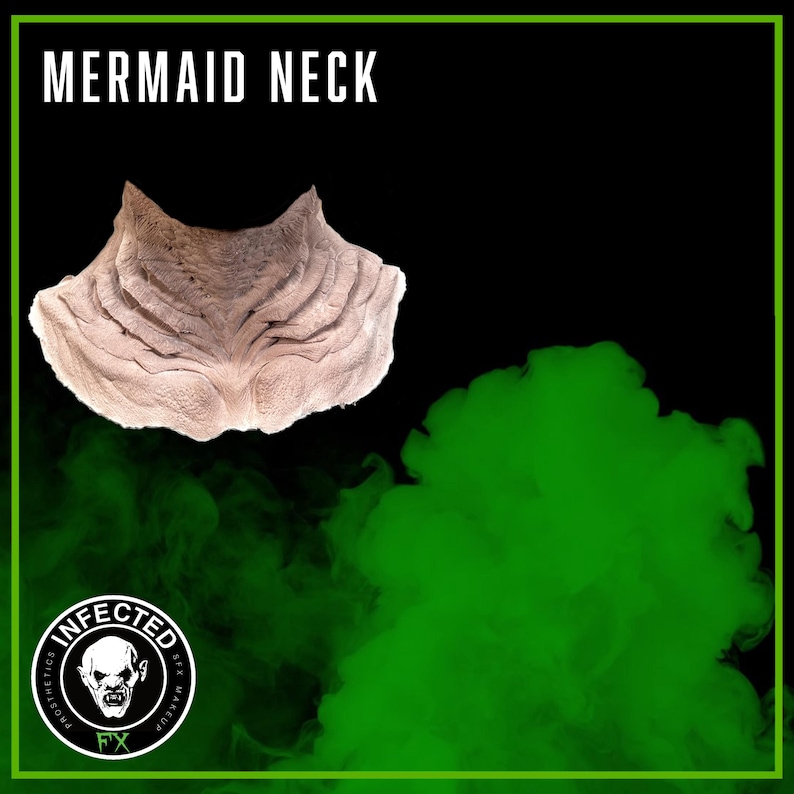Mermaid Neck - Foam Latex Prosthetic (UNPAINTED) - Etsy