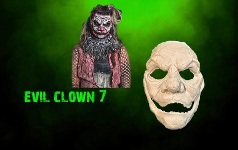 Evil Clown #7 - Foam Latex Prosthetic (UNPAINTED) - Etsy