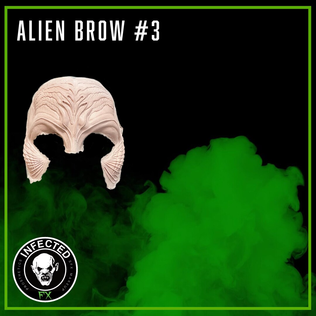 Alien Brow #3 - Foam Latex Prosthetic (UNPAINTED) - Etsy