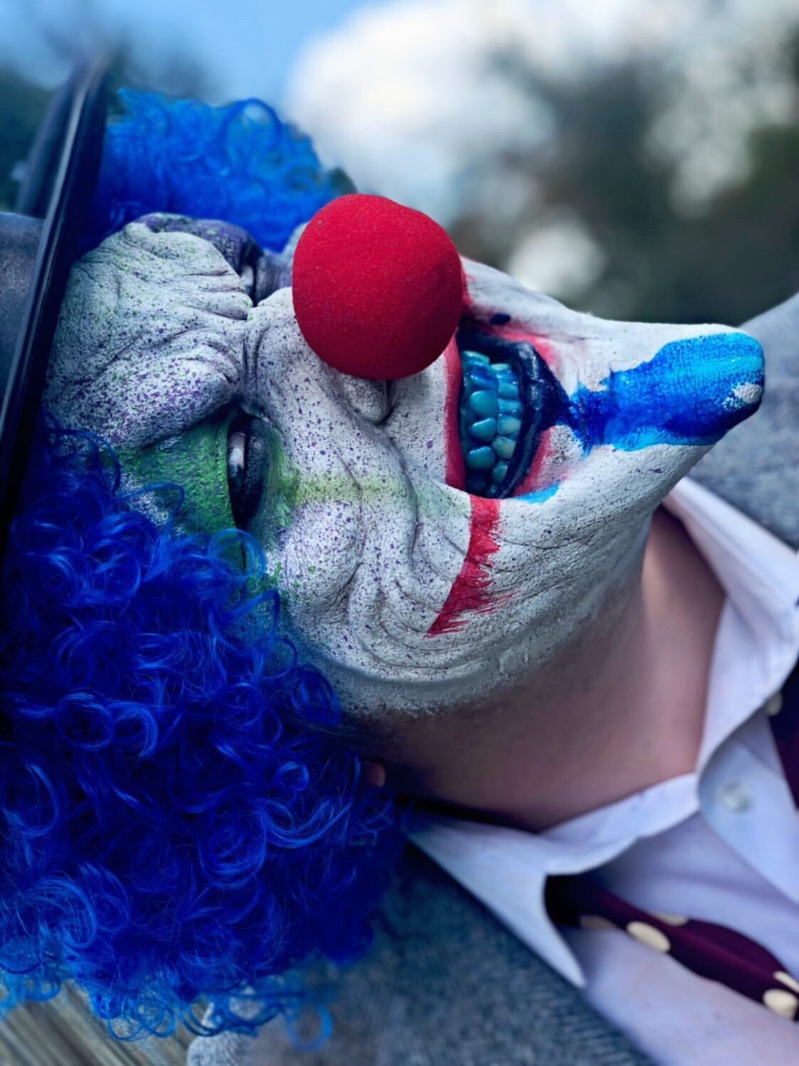 Evil Clown Foam Latex Prosthetic UNPAINTED - Etsy