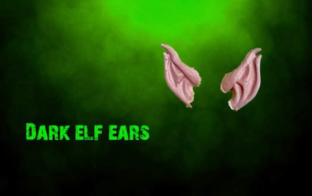 Dark Elf Ears- Foam Latex Prosthetics (UNPAINTED) - Etsy