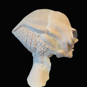 Alien Face and Cowl - Foam Latex Prosthetic (UNPAINTED) - Etsy