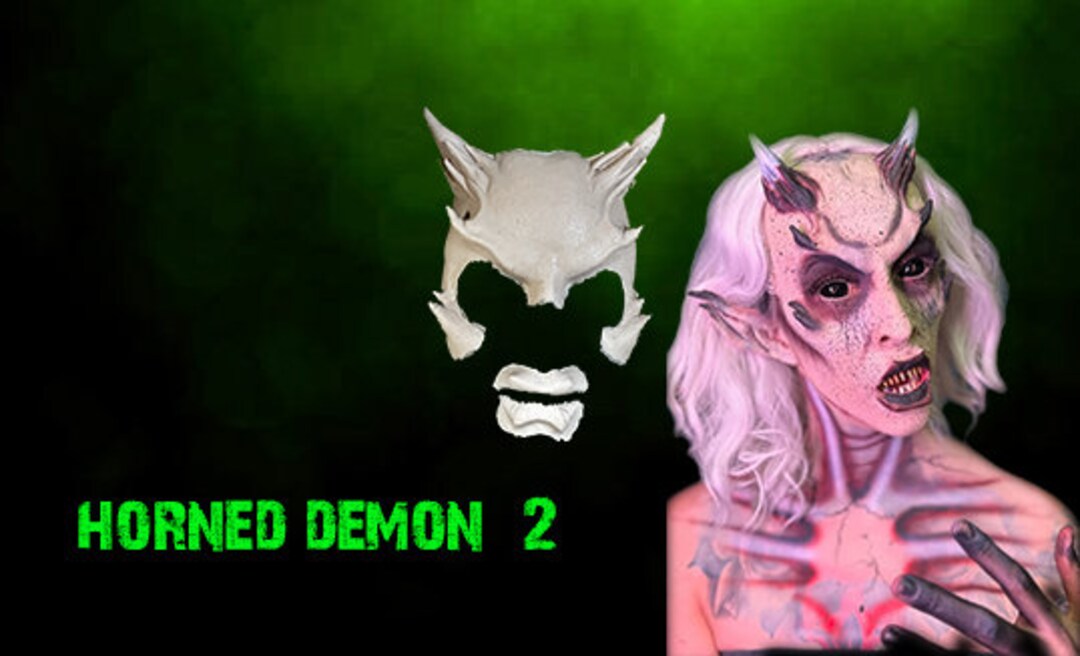 Horned Demon #2 - Foam Latex Prosthetic (UNPAINTED) - Etsy