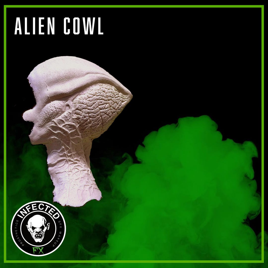 Alien Cowl - Foam Latex Prosthetic (UNPAINTED) - Etsy