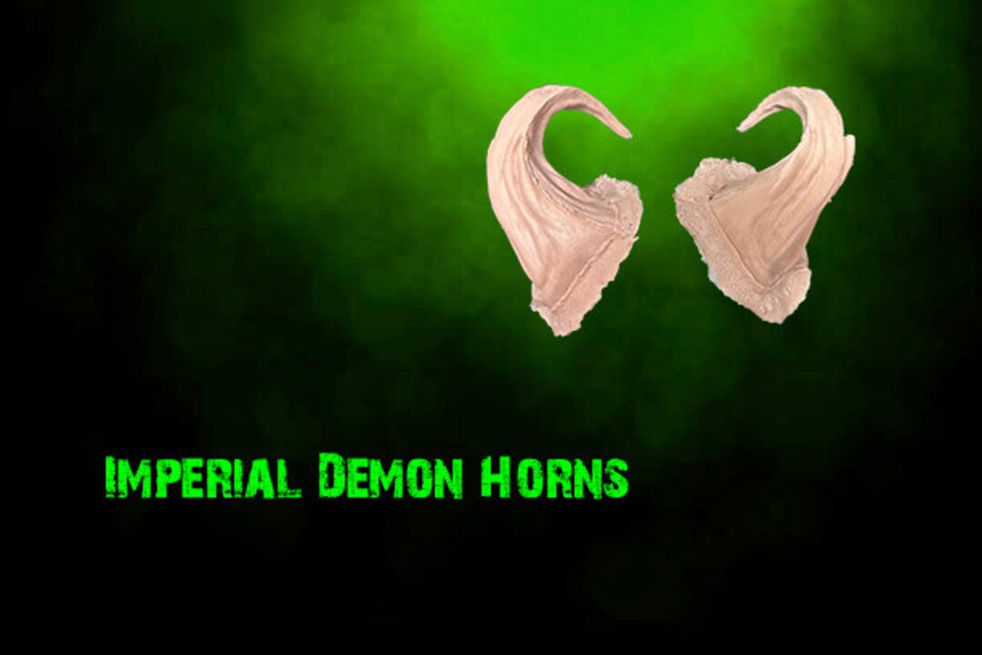 Imperial Demon Horns - Foam Latex Prosthetic (UNPAINTED) - Etsy