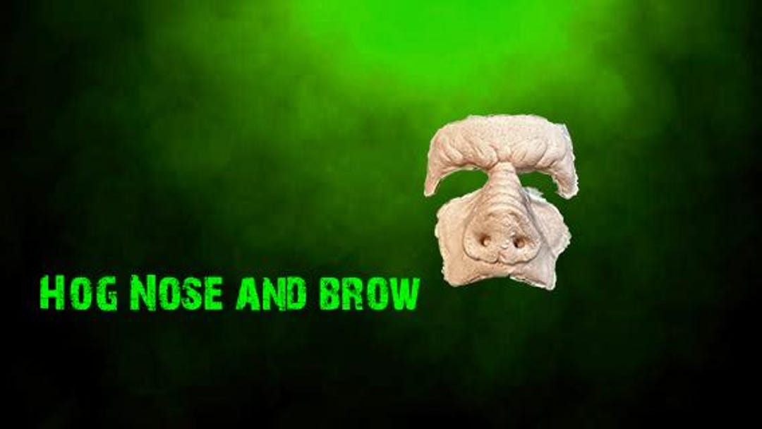 Hog Nose and Brow Foam Latex Prosthetic (UNPAINTED) - Etsy
