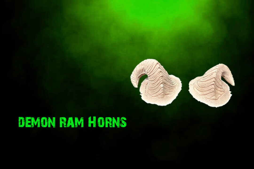 Demon Ram Horns Foam Latex Prosthetic UNPAINTED - Etsy