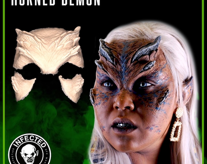 Horned Demon - Foam Latex Prosthetic (UNPAINTED) - Etsy