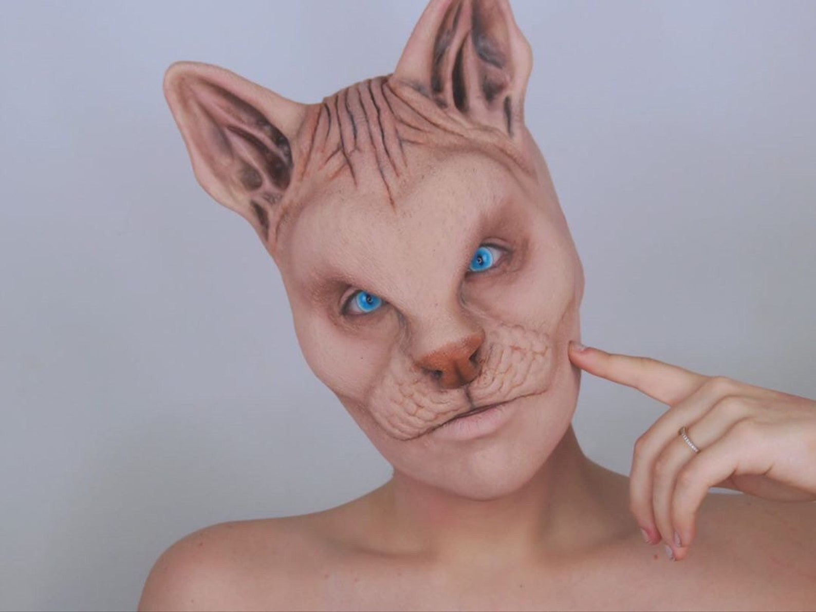 Sphynx Cat - Foam Latex Prosthetic (UNPAINTED) - Etsy