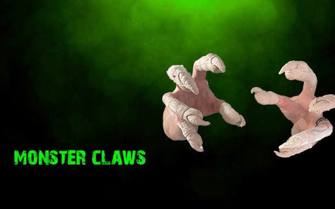 Monster Claws Foam Latex Prosthetic UNPAINTED - Etsy