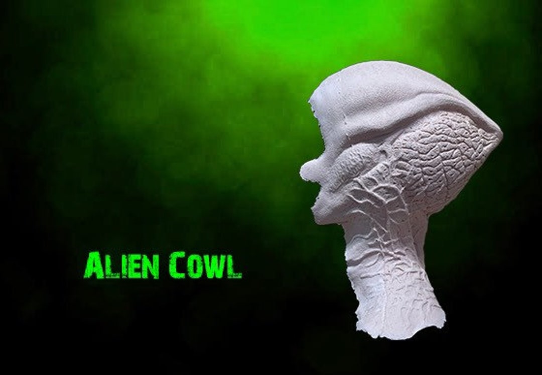 Alien Cowl Foam Latex Prosthetic UNPAINTED - Etsy