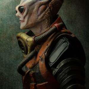 Alien Cowl - Foam Latex Prosthetic (UNPAINTED) - Etsy