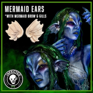 Mermaid Ears - Foam Latex Prosthetic (UNPAINTED) - Etsy