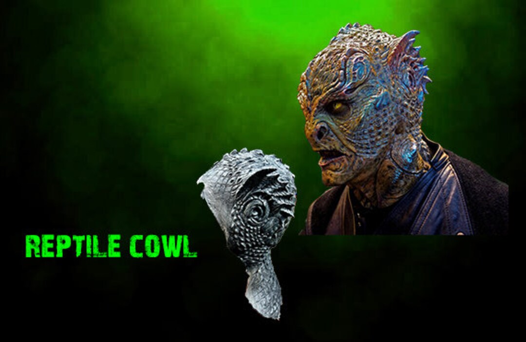 Reptile Cowl - Foam Latex Prosthetic (UNPAINTED) - Etsy