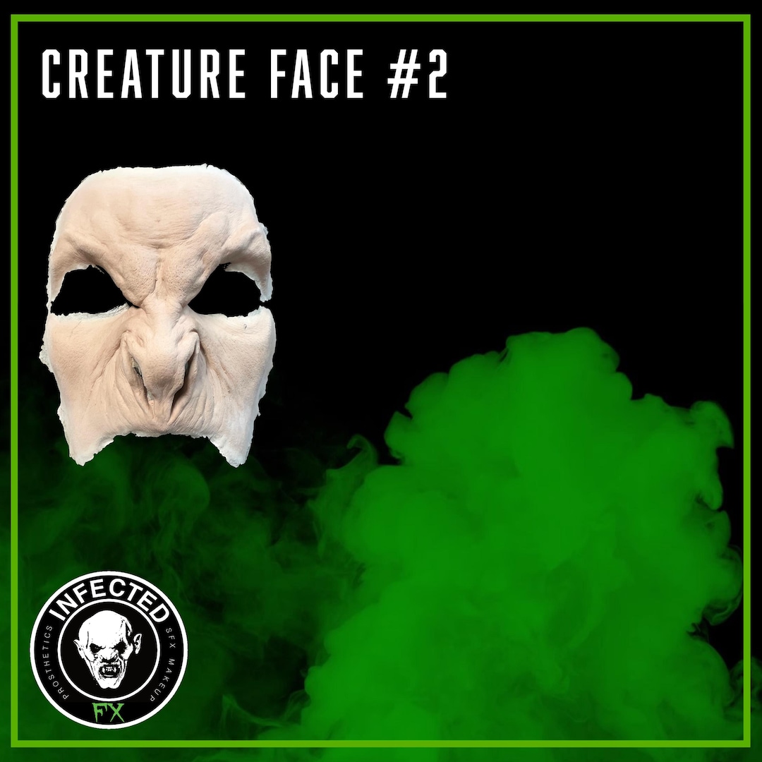 Creature Face #2 - Foam Latex Prosthetic (UNPAINTED) - Etsy