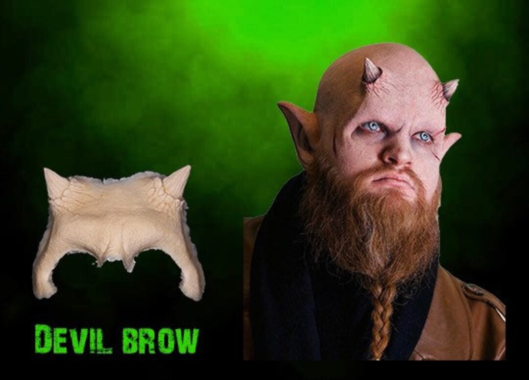 Devil Brow - Foam Latex Prosthetic (UNPAINTED) - Etsy