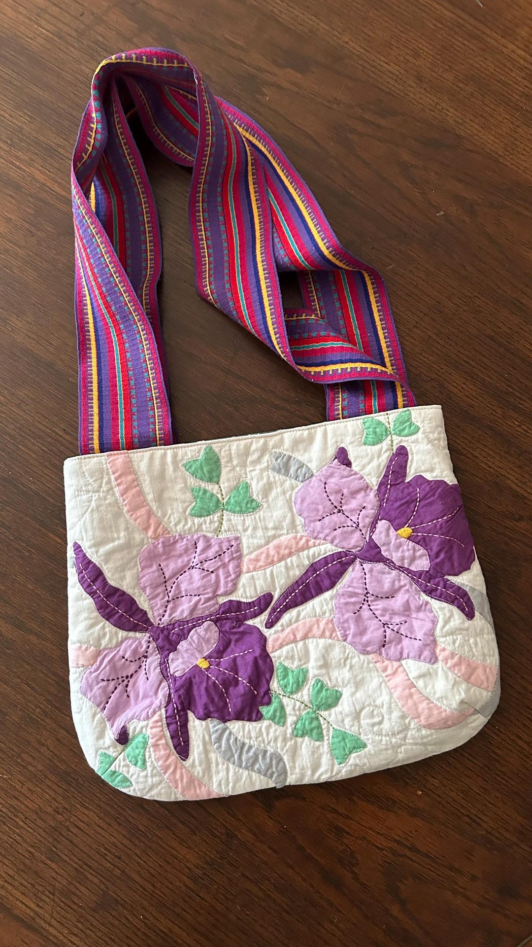 Vintage Quilt Bag - Boho Tote Bag - Quilted Purse Bag - Vintage Quilt ...