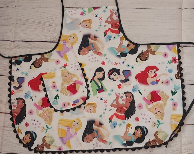 Princess Apron - Little Girl Princess Apron - Kids Apron - 3 to 6 Apron ...