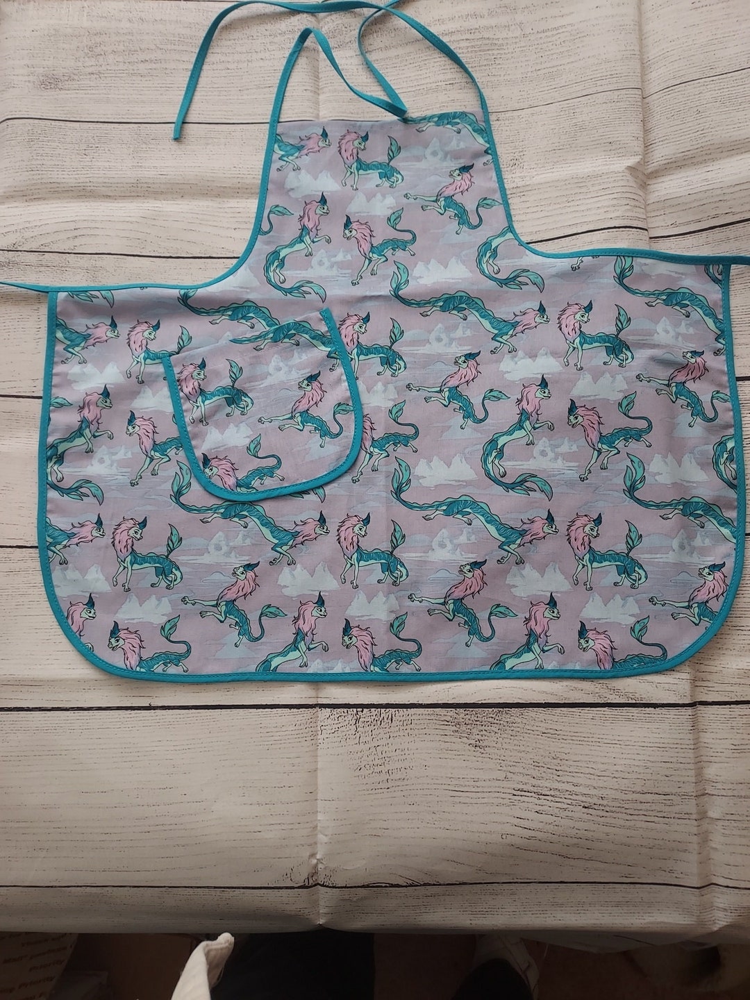 Raya the Dragon Kids Apron - Kids Apron- Raya the Dragon - Etsy