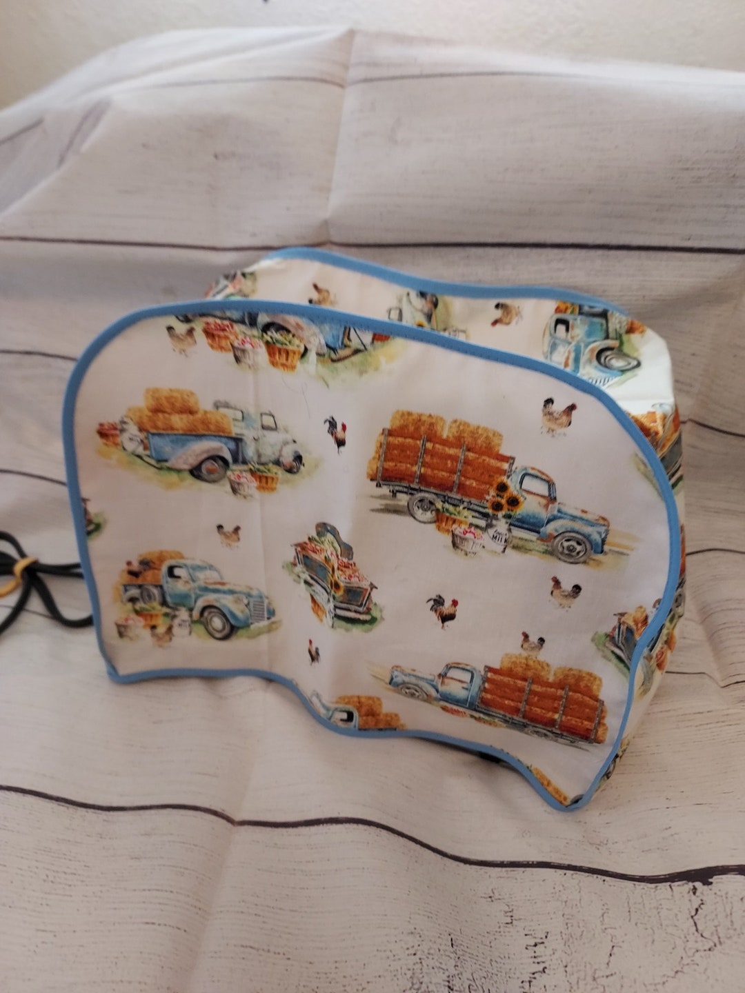 Truck Toaster Cover Chickens Blue Truck 2 Slice Toaster - Etsy