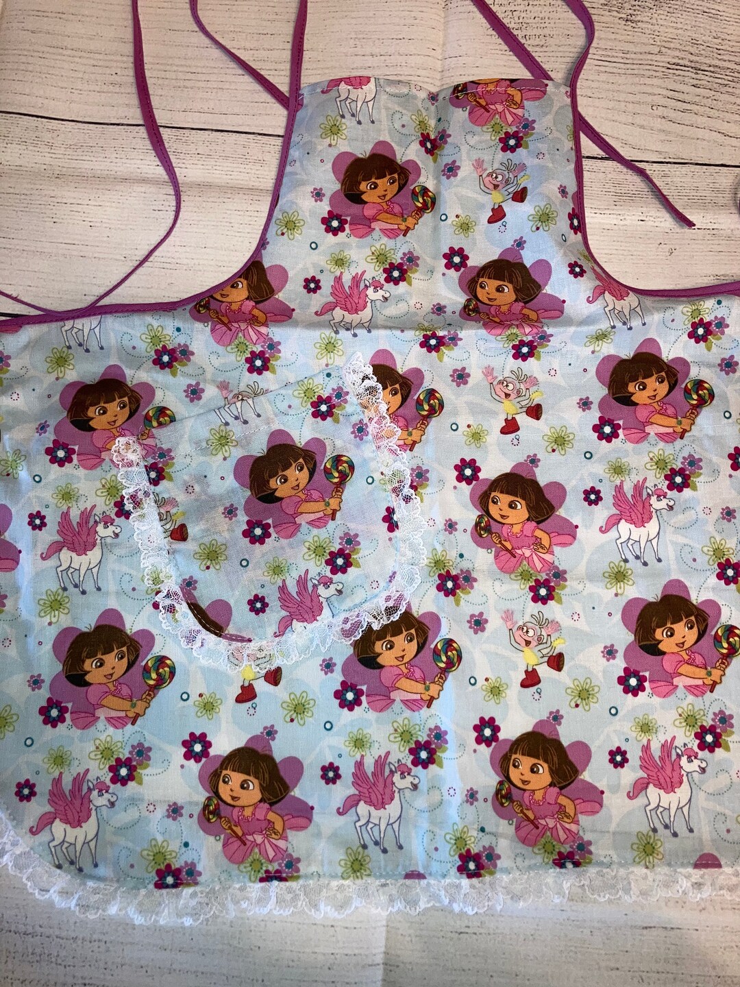 Dora the Explorer Apron- Kids Apron- Dora the Explorer Kids Apron - Etsy