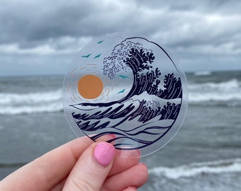 Ocean Waterproof Sticker - Etsy