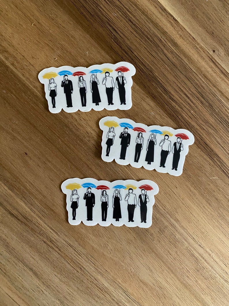 Friends Sticker Umbrella Sticker How You Doin Monica and - Etsy