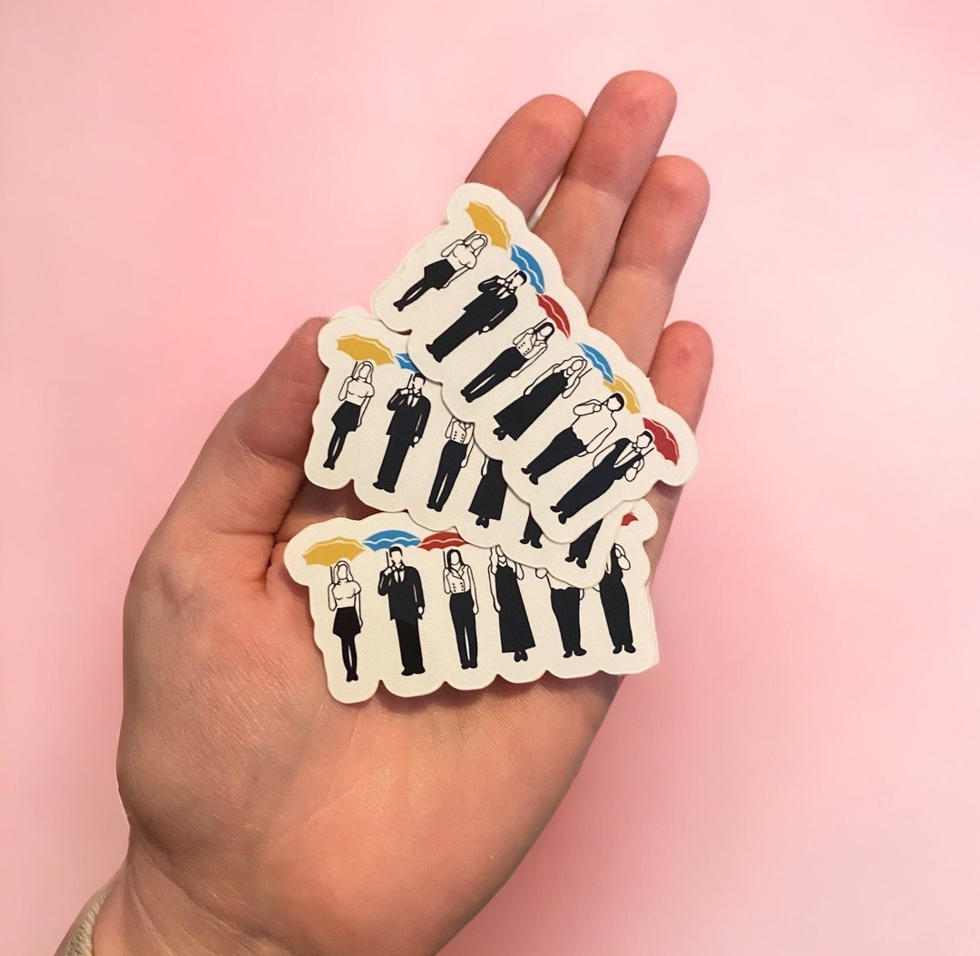 Friends Sticker - Umbrella Sticker - How You Doin - Monica and Chandler ...