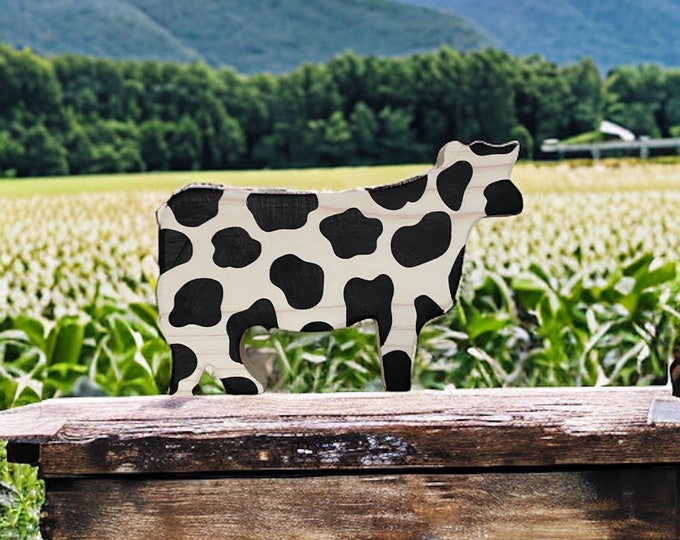 Wooden Cow Shape Cut Out // Moo // Cow Decor // Cow Theme // Wooden Cow ...