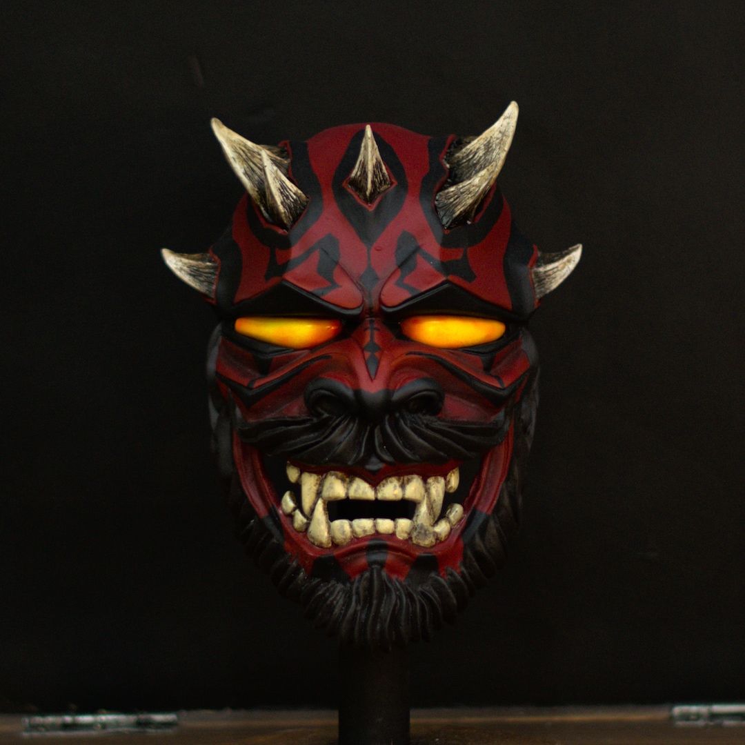 Darth Maul Oni Mask Samurai Menpo Star Wars - Etsy