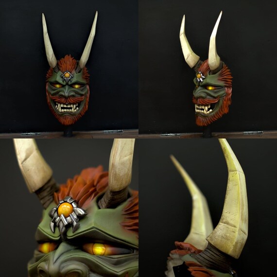 Ganondorf Oni Mask Zelda Samurai Menpo - Etsy