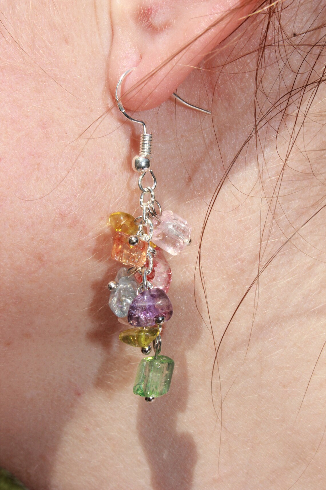 Rainbow Assorted Crystals Necklace for Women Bridal Bohemian - Etsy