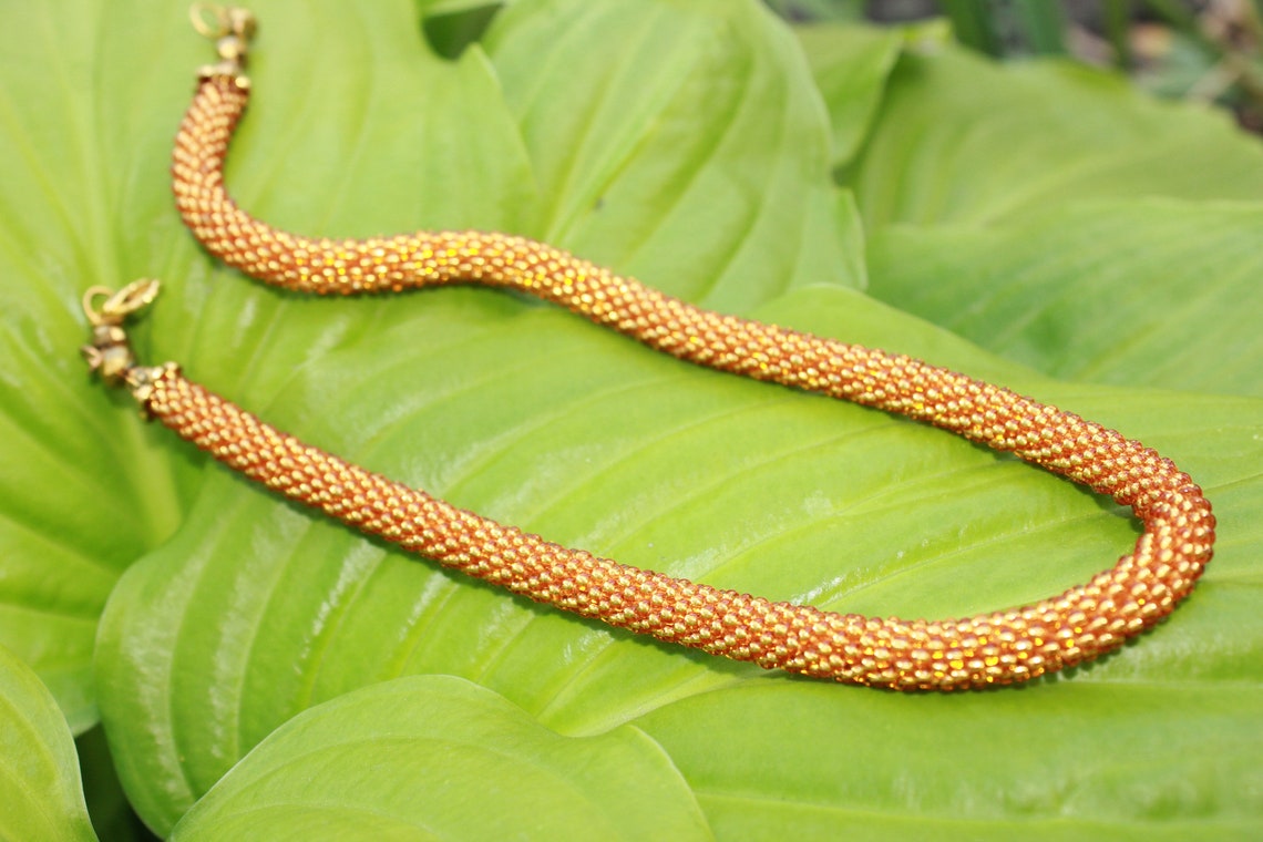 Big Shell Necklace Embroidered Unique Artistic Necklace - Etsy