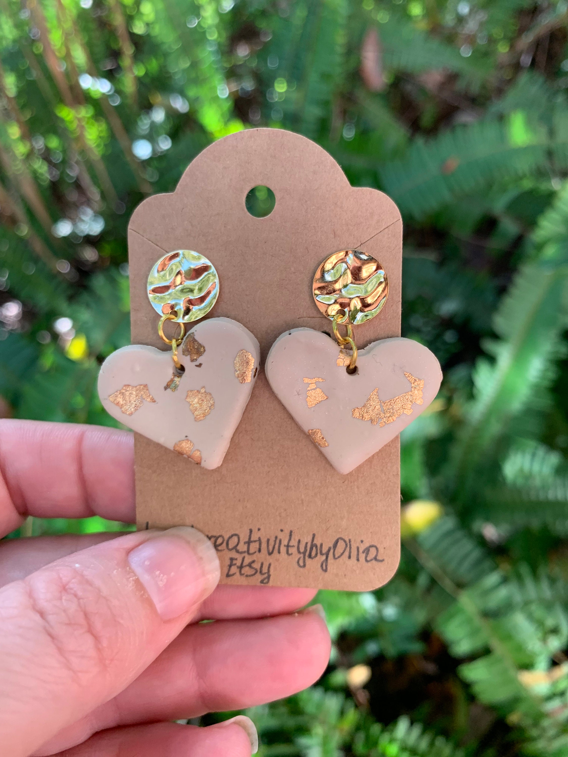Valentines Ts For Her Polymer Clay Heart Earrings 14 K Etsy