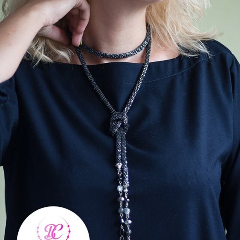 Crochet Lariat - Etsy