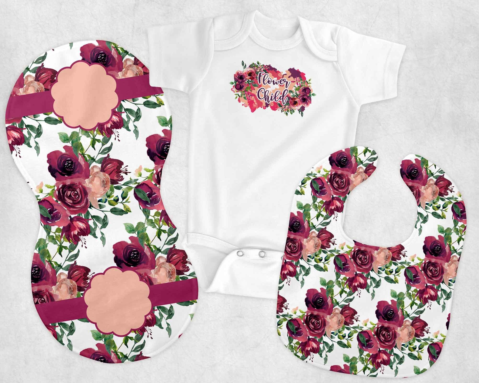Floral Newborn Baby Sublimation Design Bundle Digital File - Etsy