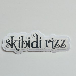 Skibidi Rizz Water Resistant Glossy Vinyl Sticker/decal for Laptops ...