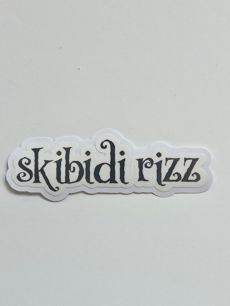 Skibidi Rizz Water Resistant Glossy Vinyl Sticker/decal for Laptops ...