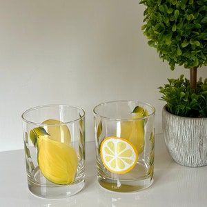 Lemonade Glass Pitcher Set , Summer Wedding Gift, Step Mom Gift ...