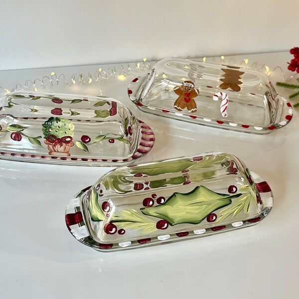 Glass Butter Dish - Etsy
