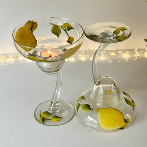 One Painted Lemon Margarita Glass, Lemons Cocktail Glass, Mom ...