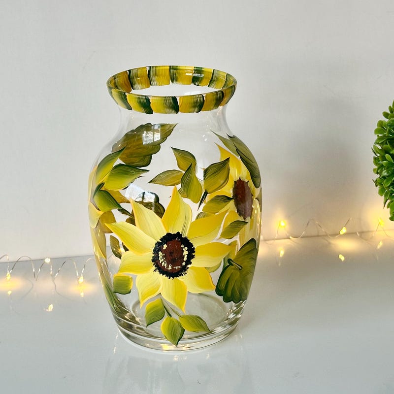 Sunflower Vase - Etsy