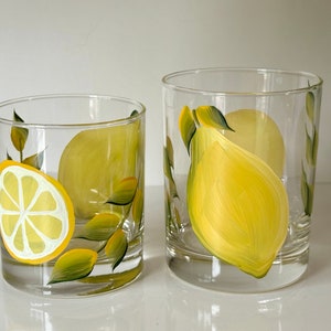 Lemonade Glass Pitcher Set , Summer Wedding Gift, Step Mom Gift ...